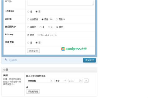 Wordpress超级自定义字段插件：advanced Custom Fields Wordpress大学
