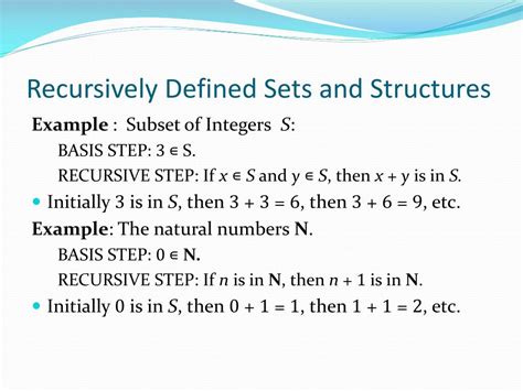 Ppt Recursive Definitions And Structural Induction Powerpoint Presentation Id2711123