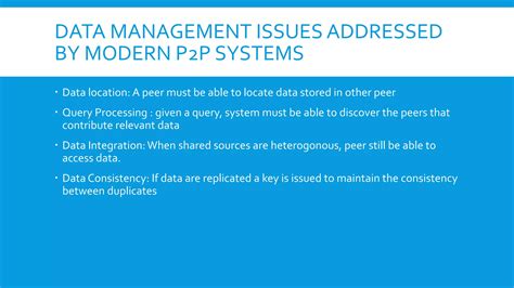 Peer To Peer Data Management Pptx