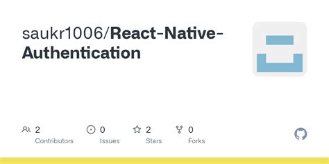 Github Saukr React Native Authentication