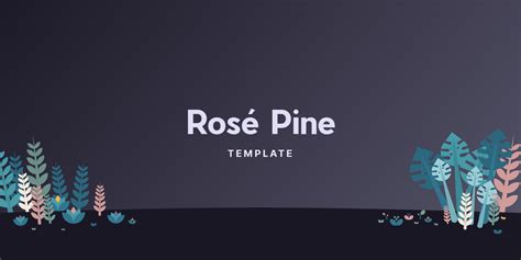 Github Rose Pinerose Pine Template Rosé Pine New Repo Template