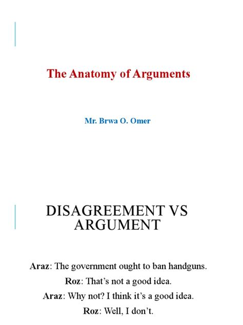 2 The Anatomy Arguments Pdf Argument Logic