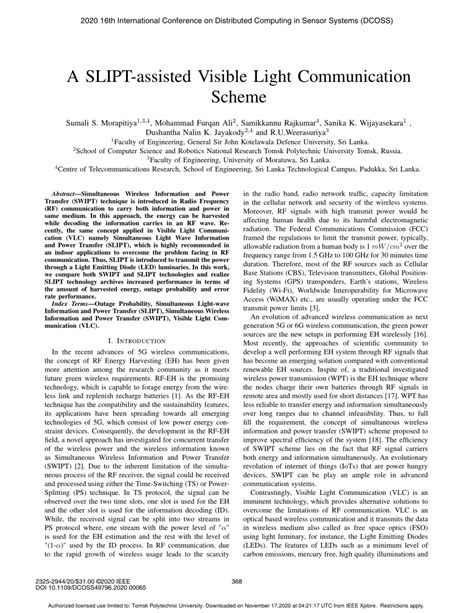 Pdf A Slipt Assisted Visible Light Communication Scheme