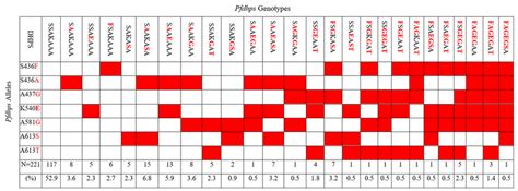 different p falciparum dhps genotypes detected in odisha india
