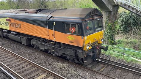 Class 66 66847 ‘terry Baker Light Engine Colas Rail Freight