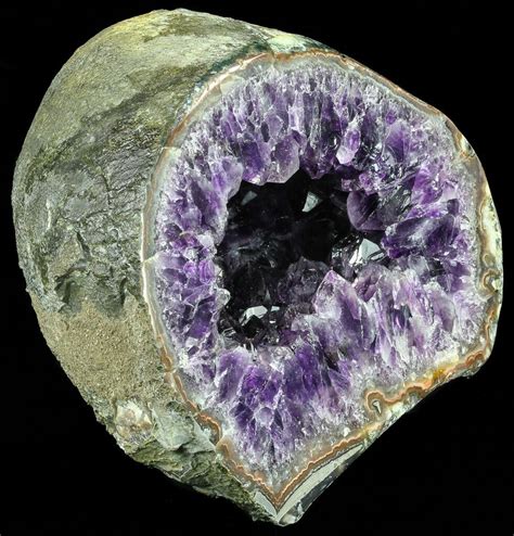 89 Sparkling Purple Amethyst Geode Uruguay 57218 For Sale