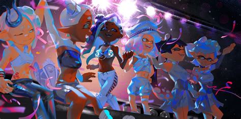 Callie Marie Marina Pearl Shiver And More Splatoon And More Drawn By Yuffie Danbooru