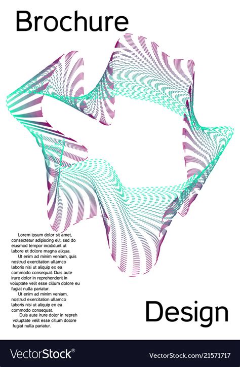 Cover Design With Abstract Lines Royalty Free Vector Image