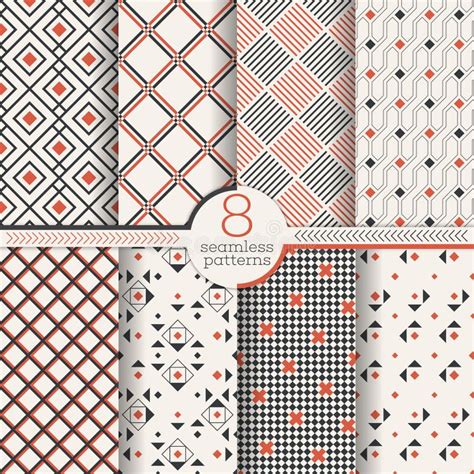 Vector Classical Seamless Patterns Stock Vector Illustration Of