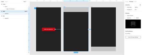 User Interface How To Add Positioning Animation Onstart In Figma