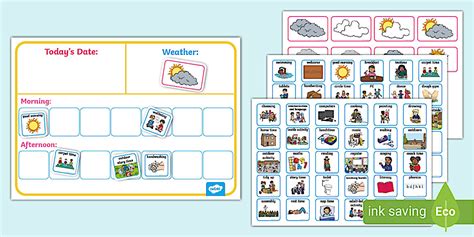 Editable Eyfs Daily Visual Timetable Display Poster Twinkl