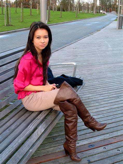 Img4816 Woman Wearing Leather Boots Boots Jeans And Boots Leather