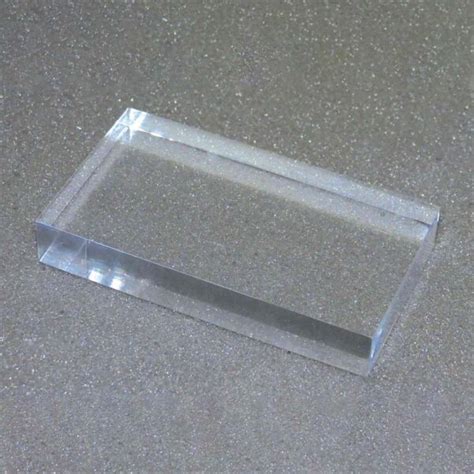 Clear Rectangular Acrylic Block For Optics Experiments
