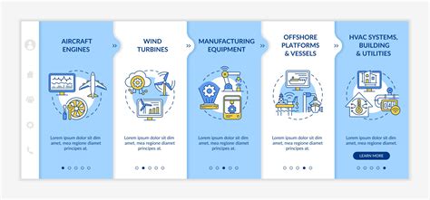 Digital Twin Application By Industry Onboarding Vector Template 2997429 Vector Art At Vecteezy