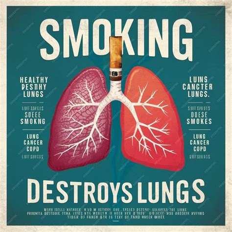 A Poster For Smoking Cigarettes Called Smoking Health Warning Premium