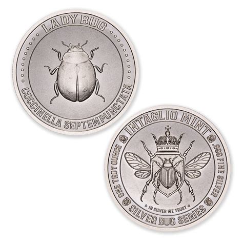 Silver Bug Series Lady Bug 1 Troy Ounce 39mm Limited Mintage