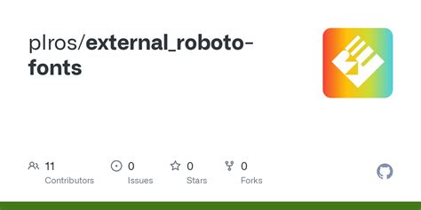 Github Plrosexternalroboto Fonts