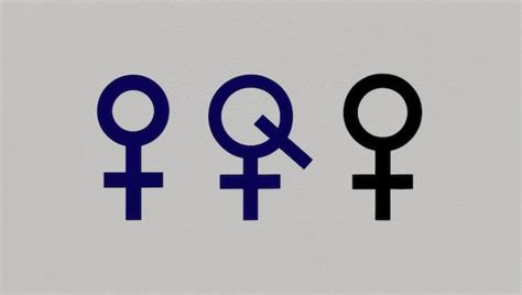 Stylized Gender Symbols Representing Unity And Diversity In