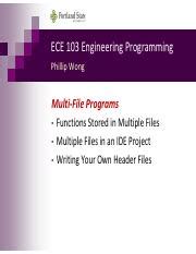 Organizing Code With Multiple Files Functions Examples IDE Course