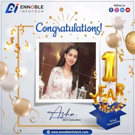 Ennoble Infotech On Linkedin Workanniversary Ennobleinfotech