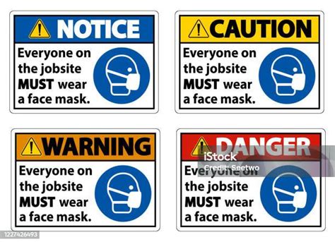 흰색 배경에 격리 된 얼굴 마스크 기호를 착용 벡터 일러스트레이션 Eps10 0명에 대한 스톡 벡터 아트 및 기타 이미지 0