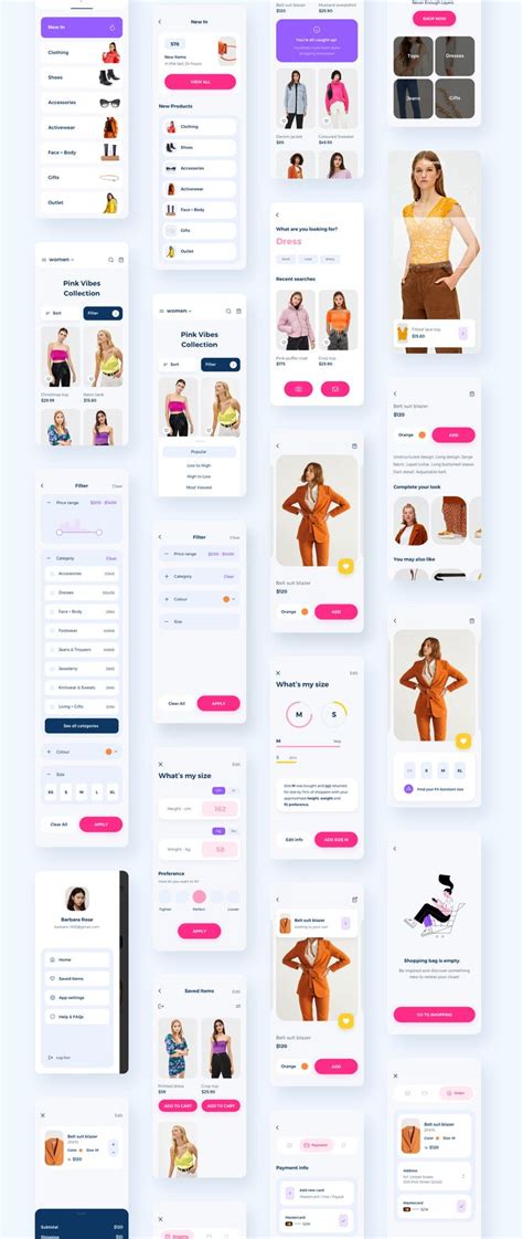 Clother — Ui Kits On Ui8 Ui Kit Mobile App Design Inspiration App