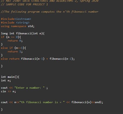Solved Modify The Fibonacci Sequence Programso That It Chegg