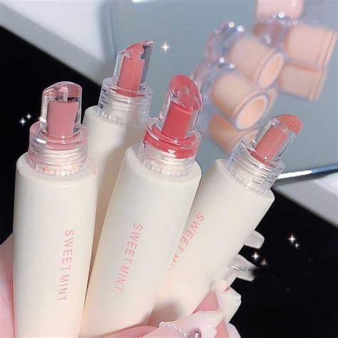 Sweet Mint Crystal Jelly Lip Gloss Mirror Water Lipstick Moisturizing