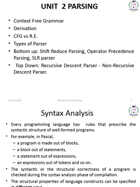 Unit 2 Pdf Parsing Computer Programming