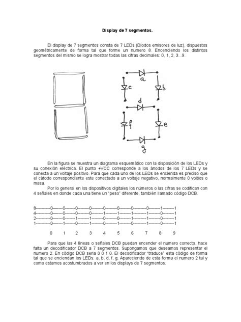 Display De 7 Segmentos Descargar Gratis Pdf Diodo Emisor De Luz Diodo
