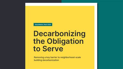 Neighborhood Scale Building Decarbonization Building Decarbonization