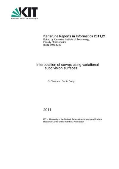 Interpolation Of Curves Using Variational Subdivision Surfaces 2011
