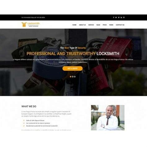 Locksmith Website Html Template