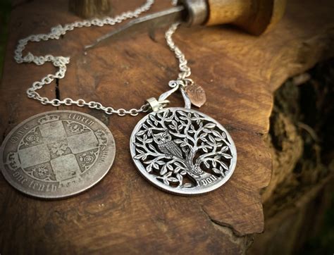 Tree Of Knowledge Silver Coin Hairy Growler Ethical Jeweller Artisan Jewelry