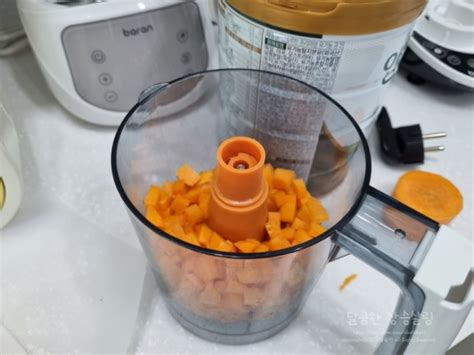 베이비 브레짜로 만드는 초간단 이유식 당근 큐브 만들기 네이버 블로그