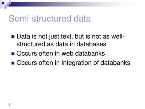 Ppt Semi Structured Data Powerpoint Presentation Free Download Id