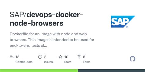 Github Sap Devops Docker Node Browsers Dockerfile For An Image With Node And Web Browsers