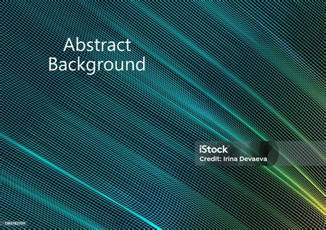 검은 색 배경에 추상물결 사각형 그리드입니다 밝은 색상 그라데이션입니다 벽지 배너 커버 전단지에 대한 우아한 배경 비즈니스 템플릿입니다 검은색에 대한 스톡 벡터 아트 및