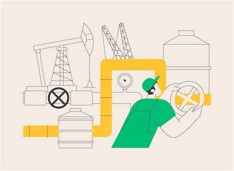 Premium Vector Pipeline Transport Abstract Concept Vector Illustration