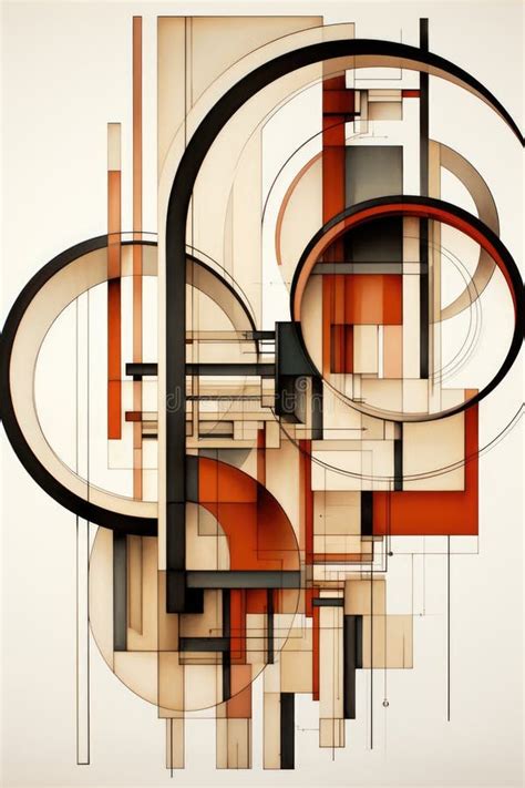 Abstract Art With Circles And Lines Ai Stock Illustration Illustration Of Composition Design