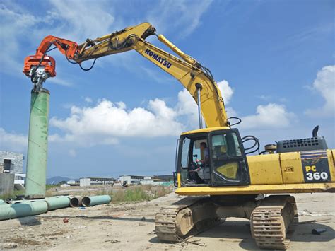 打拔桩机 振动锤 液压打桩机 挖机打桩锤生产厂家 无锡市坤龙机械有限公司