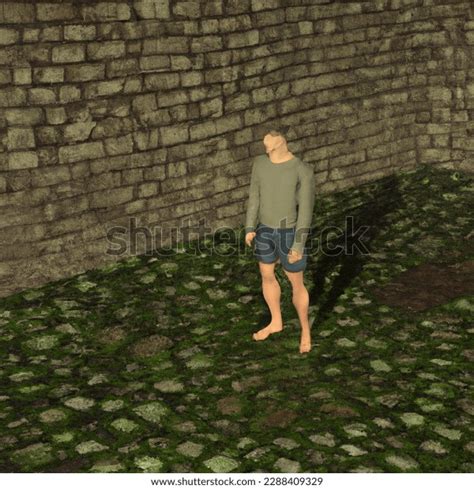 Poorly Rendered 3d Model Man Mossy Ai Generated Image 2288409329