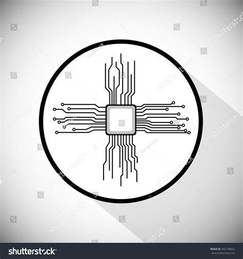 Circuit Board Cpu Abstract Background Vector Stock Vector Royalty Free 252178825 Shutterstock