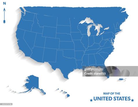 Blank State Capital Map