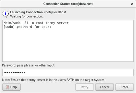 Connection Status TermySequence Documentation
