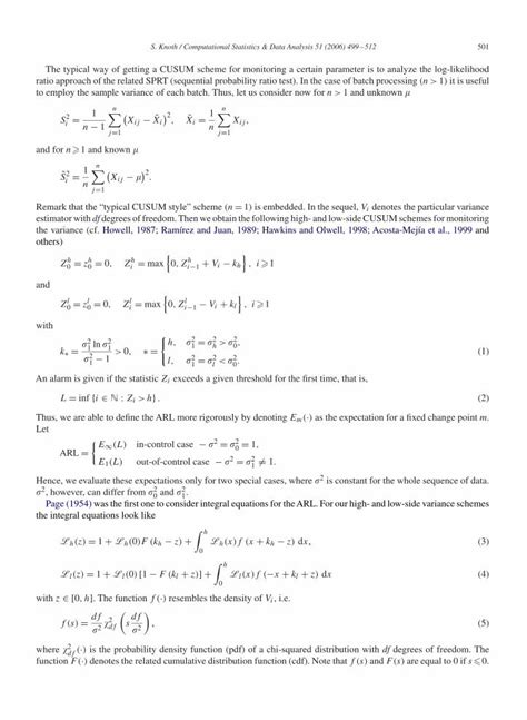 pdf computation of the arl for cusum schemes dokumen tips