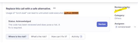 regarding security hotspot severity in the report exported sonarqube server community build