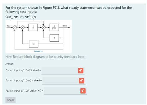 [solved] for the system shown in figure p7 3 what steady state error