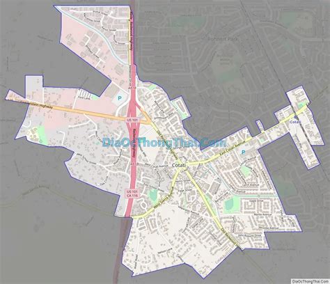 Map Of Cotati City Thong Thai Real
