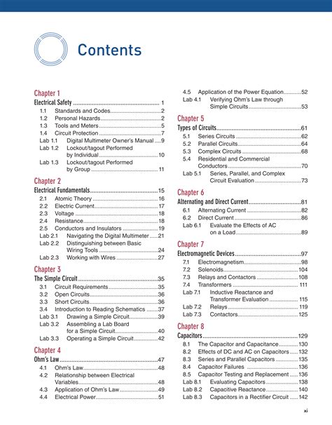 Essential Electrical Skills For Hvacr Theory And Labs Textbook Page Xi